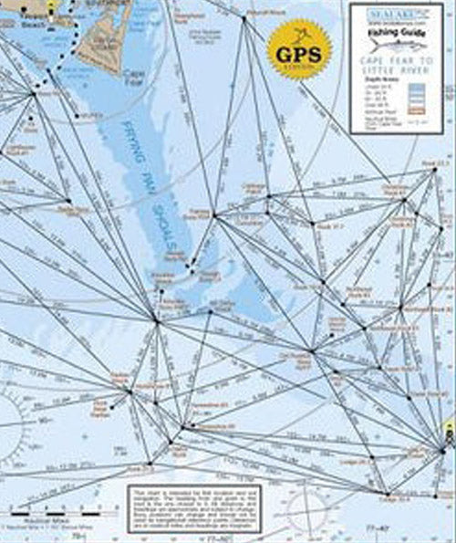 Seagull Charts Captain Segull's Cape Fear River NC Fishing Chart ...