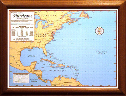 Laminated Hurricane Tracking Chart with Dry Erase Pen – Sealake ...