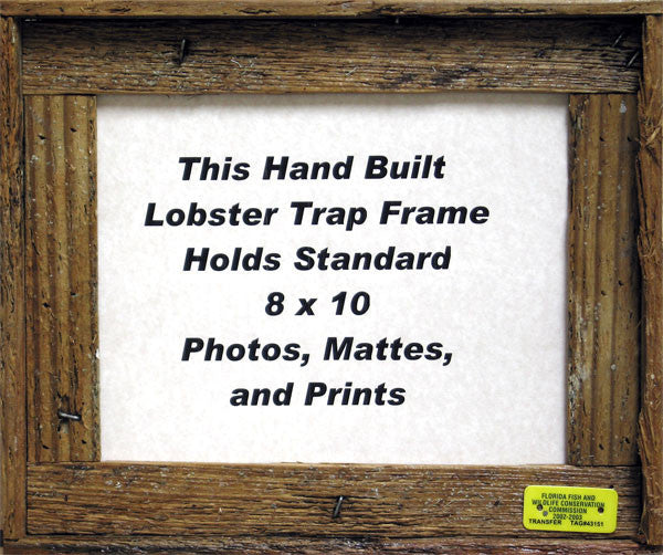 8" x 10" Lobster Trap Wood Picture Frame – Sealake Products LLC